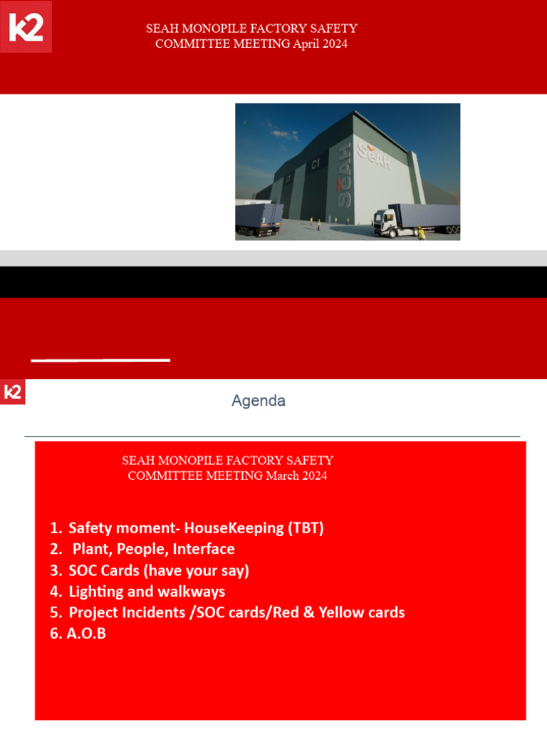 K2 SeAH Monopile Safety Commitee 25.04.2024 Presentation | PDF | Occupational Safety And Health ...