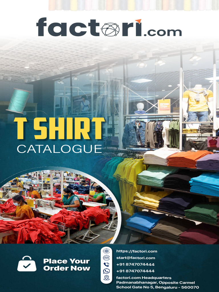 Factori-T-Shirt Catalog | PDF | T Shirt | Procurement