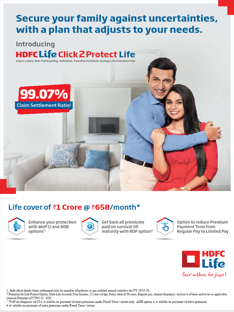 One Pager Life Protect Option | PDF | Insurance | Life Insurance