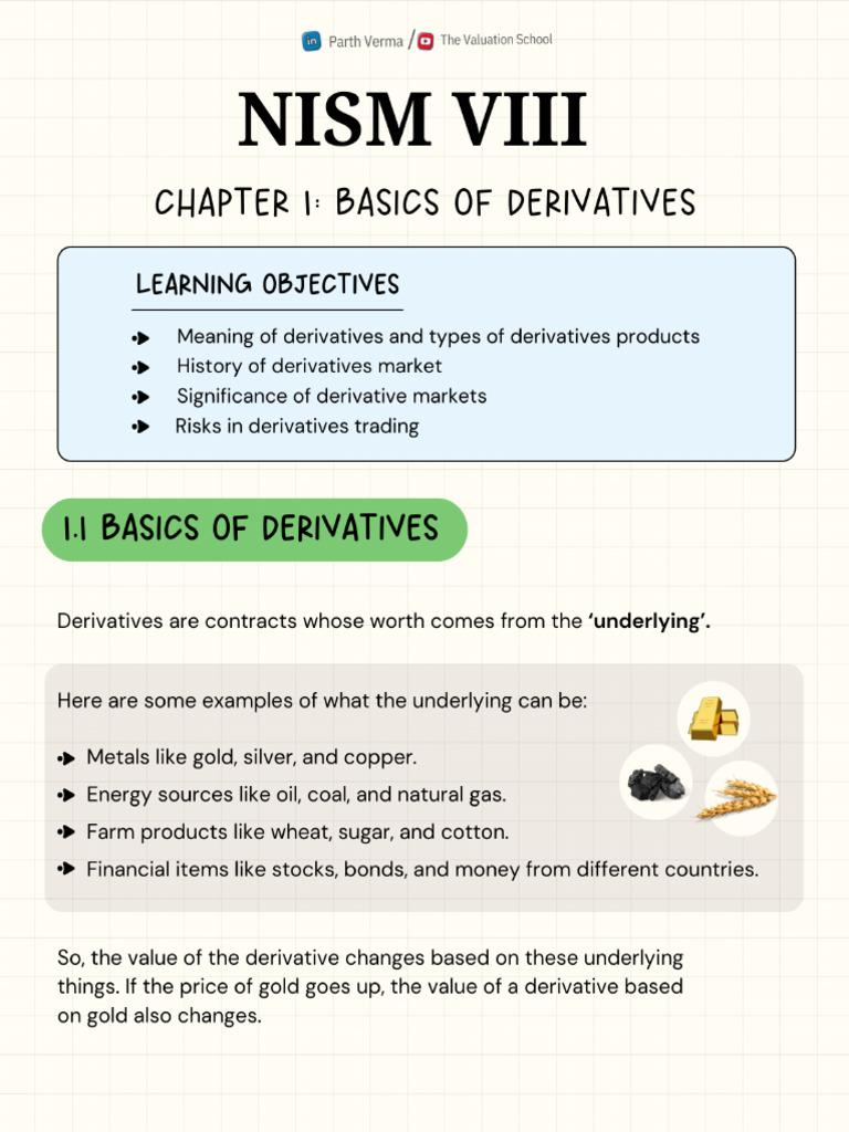 NISM 8 Chapter 1 | PDF
