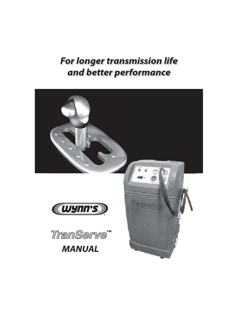 Wynns TranServe Manual | PDF | Mécanique des milieux continus | Hydraulique