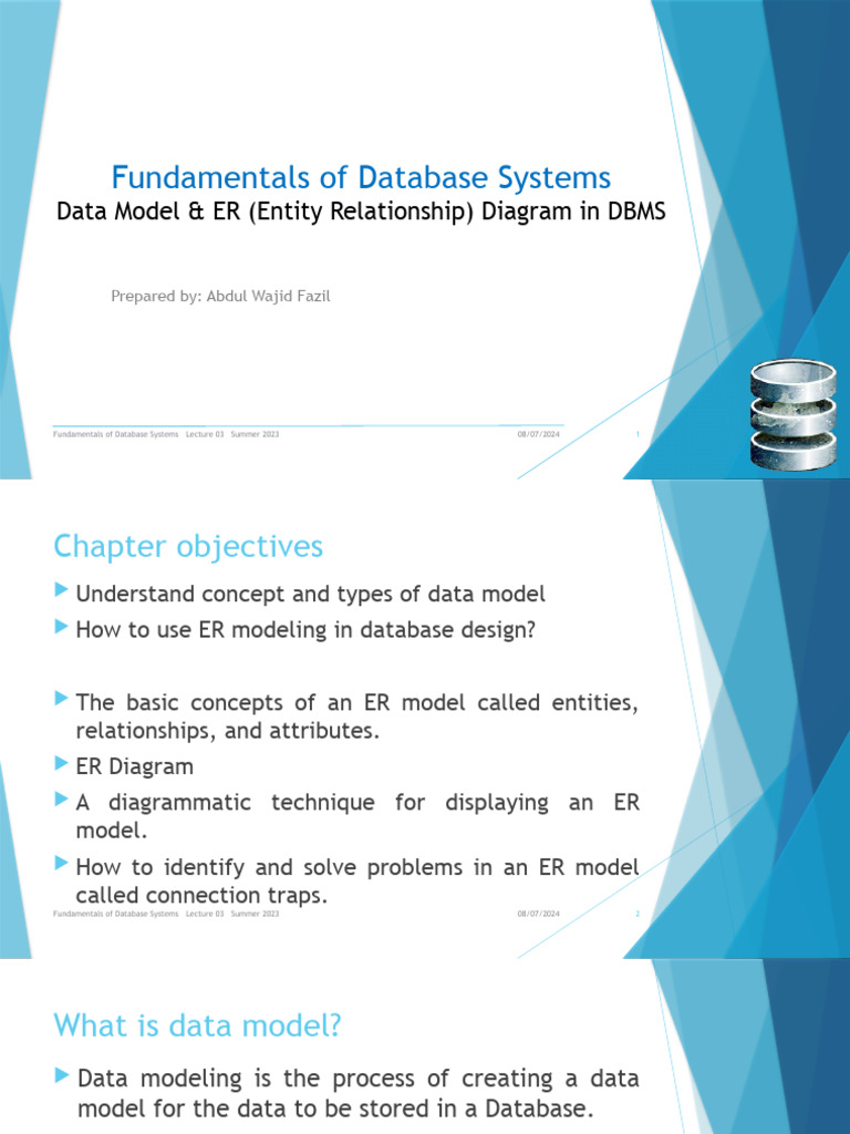 02-Data Model & E-R Diagram | PDF | Data Model | Conceptual Model