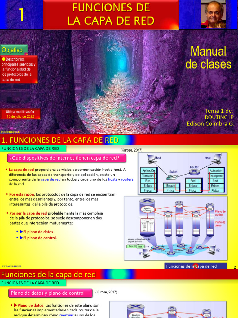 1. Funciones de la capa de red (15.07.22) | PDF | Enrutador (Computación) | Protocolos de internet