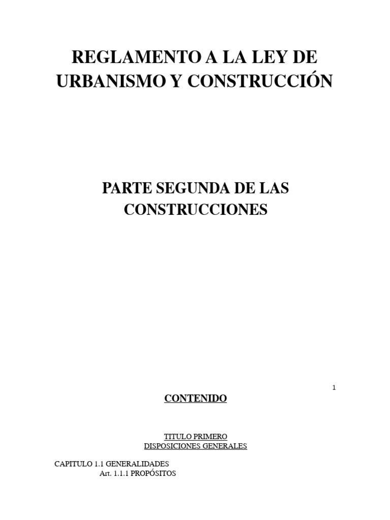 Reglamento A La Construcción | PDF | Zonificación | edificio