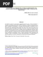 O Pensamento Pedagógico de Paulo Freire Acerca Da Prática Docente ...