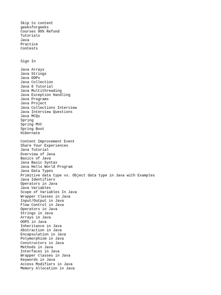 Skip To Content Pdf Variable Computer Science Class Computer Programming