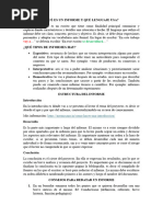 Estructura de Un Informe Académico | PDF