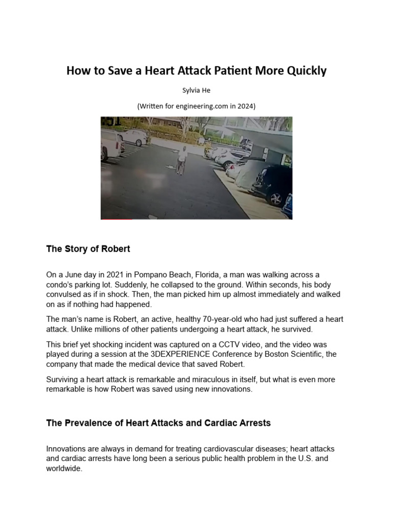 Quick Heart Attack Response Innovations | PDF | Cardiac Arrest | Heart