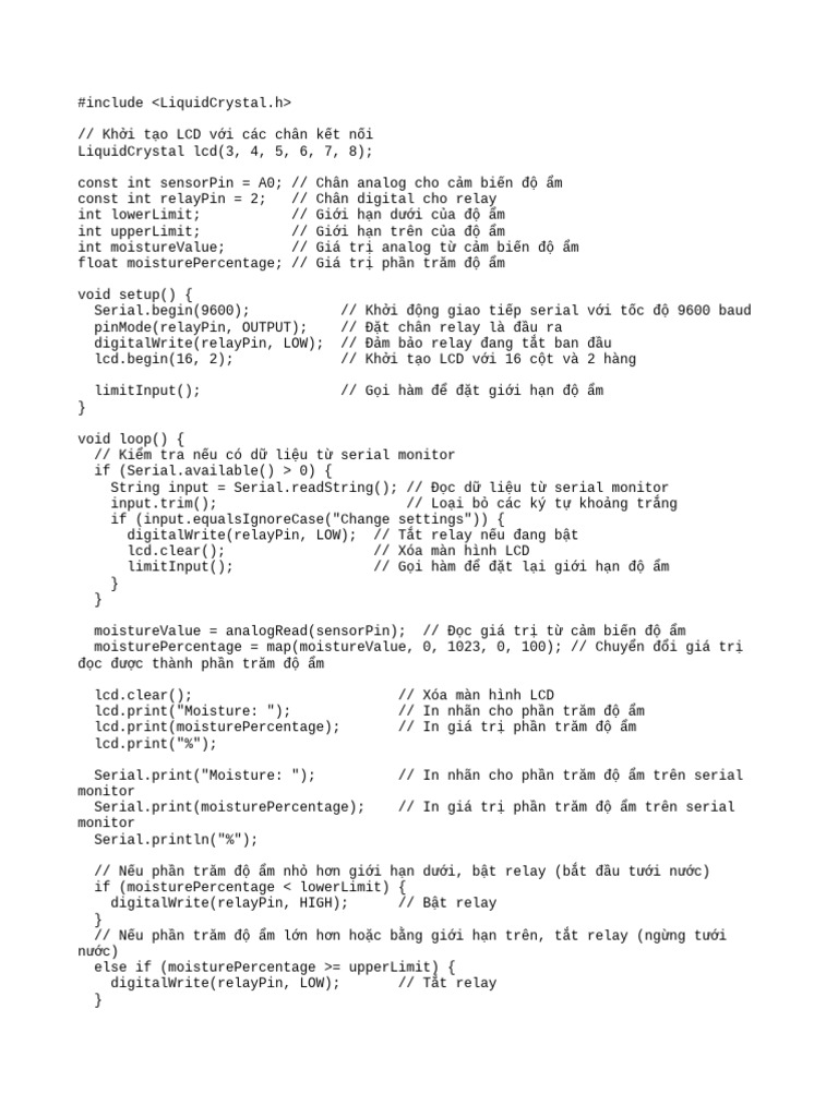 Code With Vietnamese Comments | PDF
