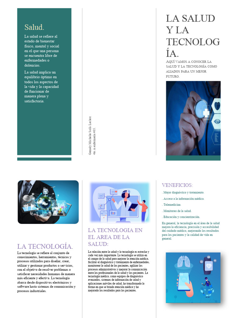 Salud y Tecnología: Mejora Médica Efectiva | PDF | Cuidado de la salud