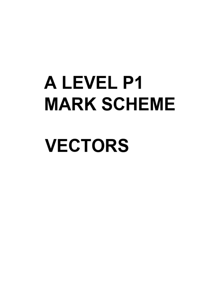 P1 Chapter 10 - Vectors - MS | PDF | Scalar (Mathematics) | Angle
