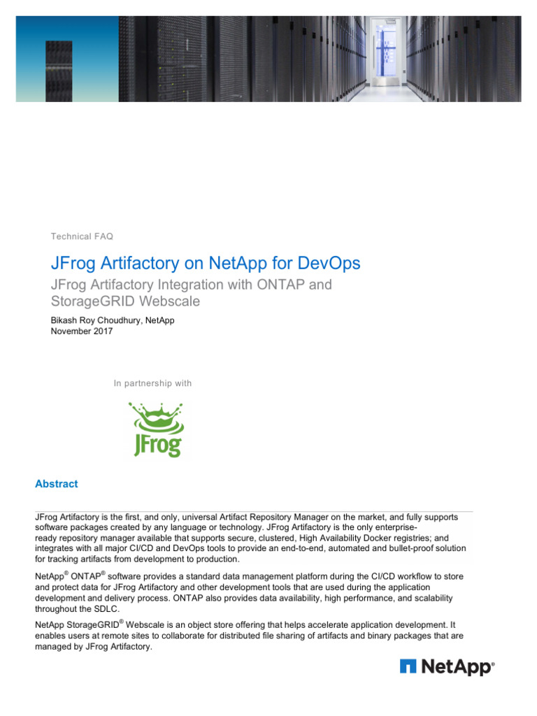 Artifactory Netapp FAQ | PDF | Backup | Software Repository