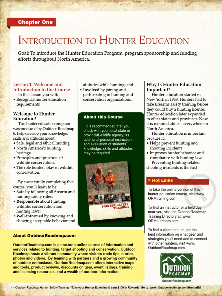 Hunter Safety Training | PDF | Hunting | Poaching