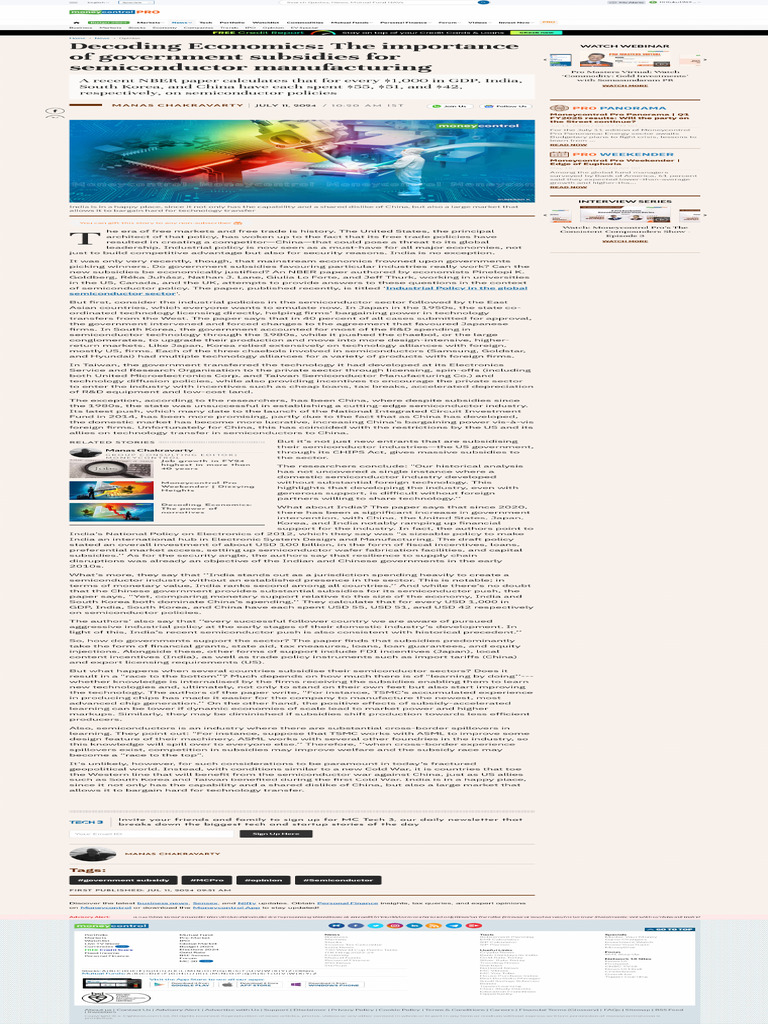 334 Decoding Economics The Importance of Government Subsidies For | PDF