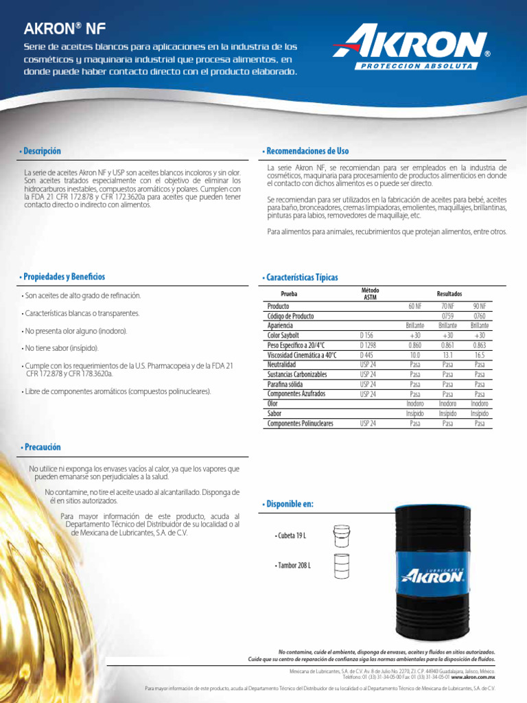 FICHATEC_Tecnol-90Nf | PDF | Petróleo | Alimentos
