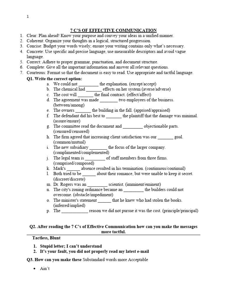 Recommendation Letters Confusing Words | PDF | Verb
