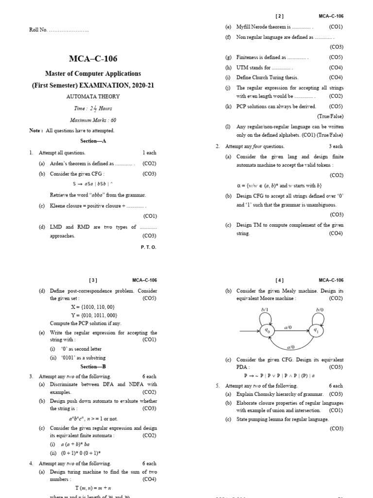 AUTOMATA THEORY | PDF | Automata Theory | Computer Science AUTOMATA THEORY | PDF | Automata Theory | Computer Science