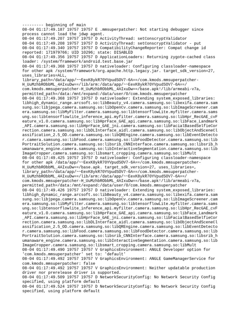 Log Mmsuperpatcher | PDF | Software | Computing