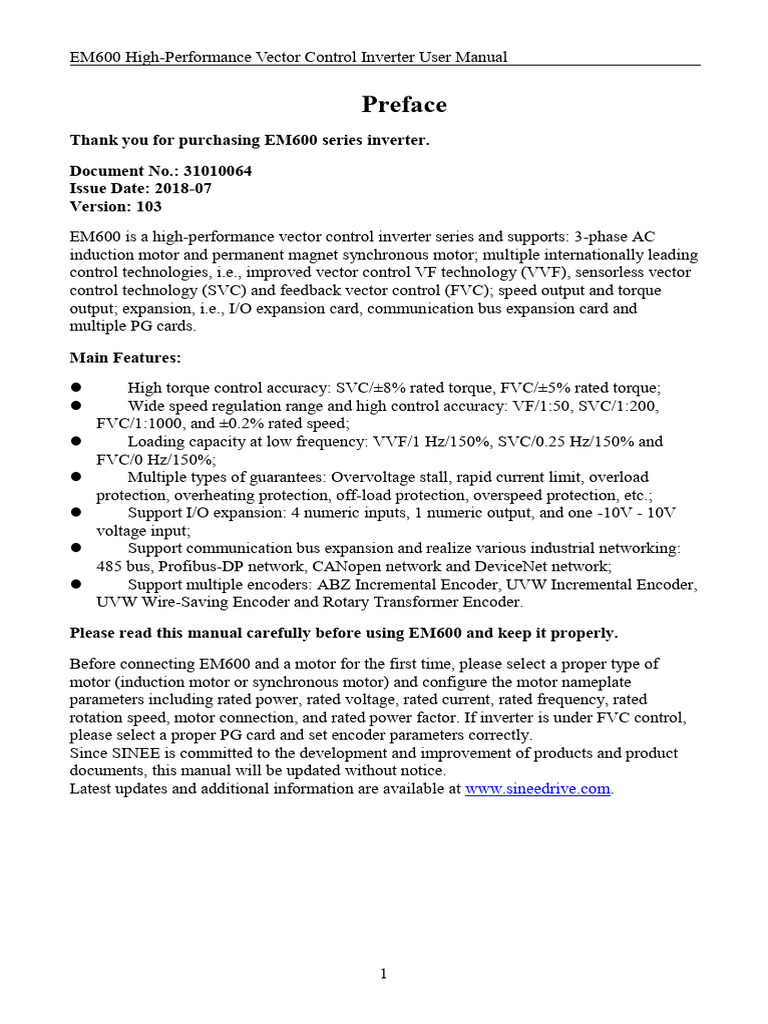 EM600Usermanual (V103) | PDF | Power Inverter | Power Supply