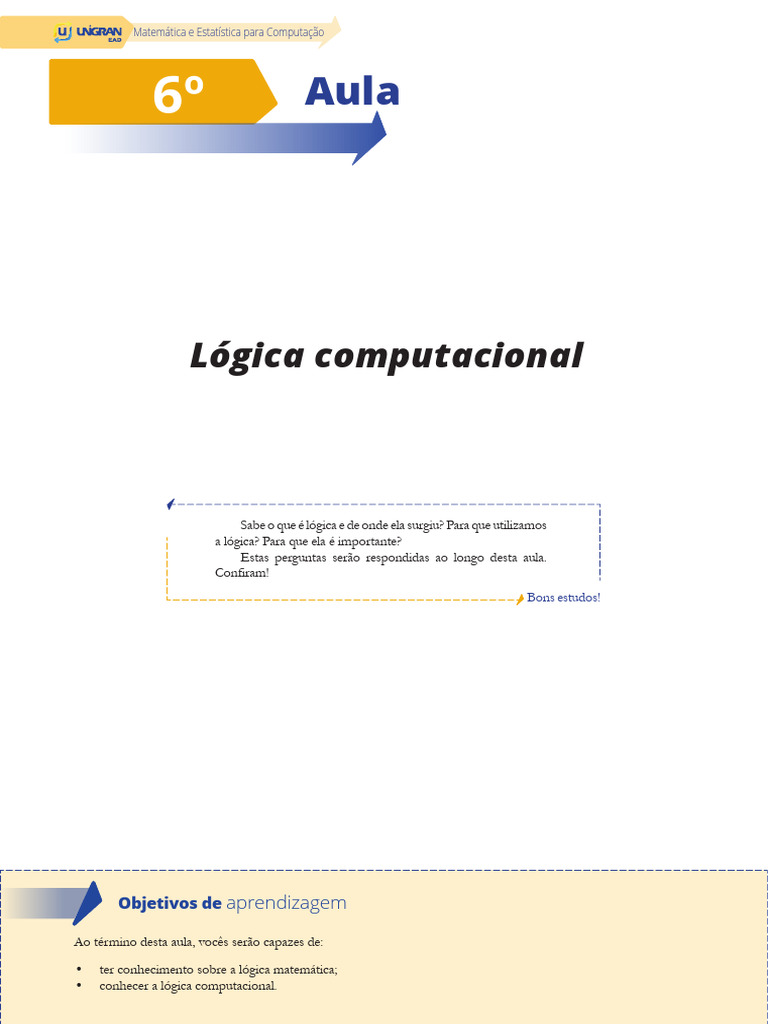 aula6 | PDF | Lógica | Raciocínio dedutivo