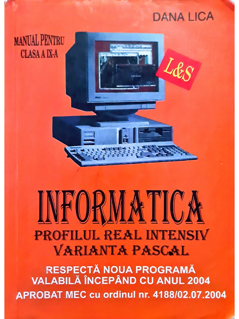 Dana Lica - Manual Informatica Cls IX | PDF