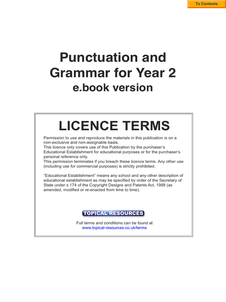 P3 Grammar and Punctuation | PDF | Verb | Linguistic Typology