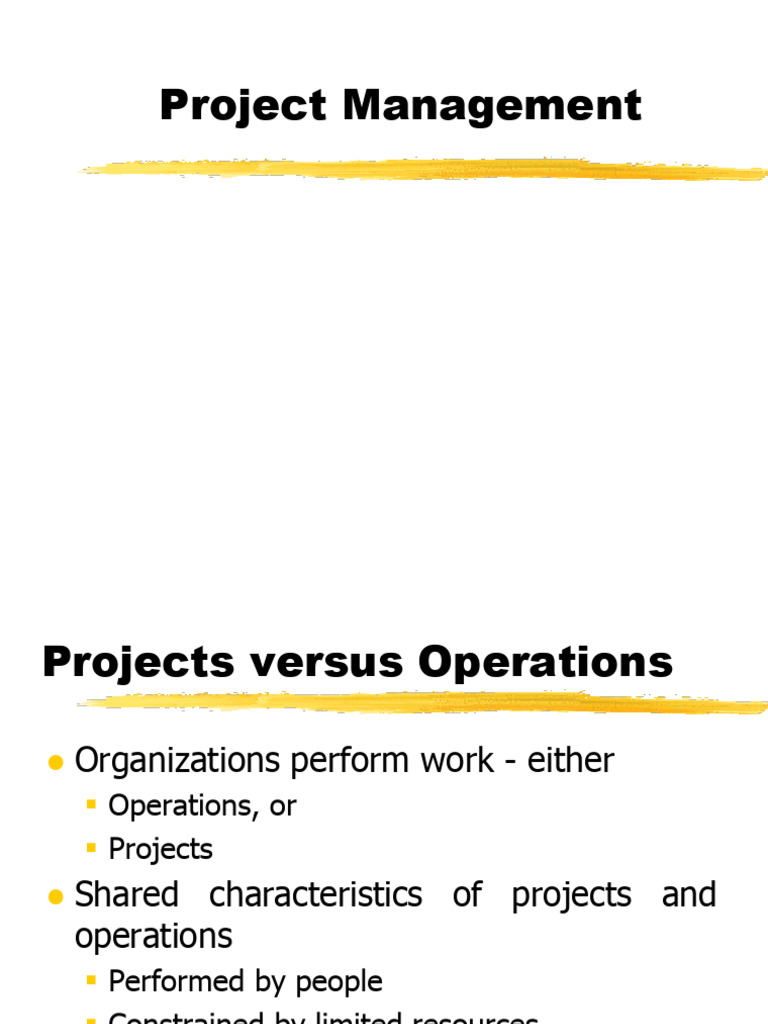 1 Intro To Project Management | PDF | Project Management | Business