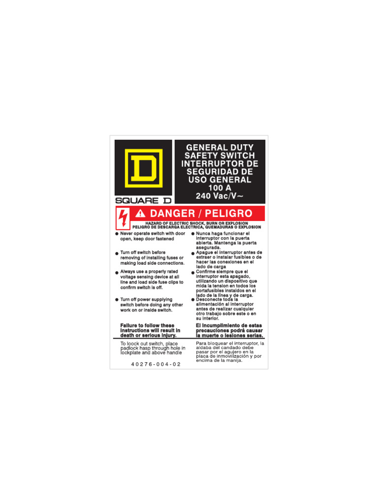 Square d-1 | PDF
