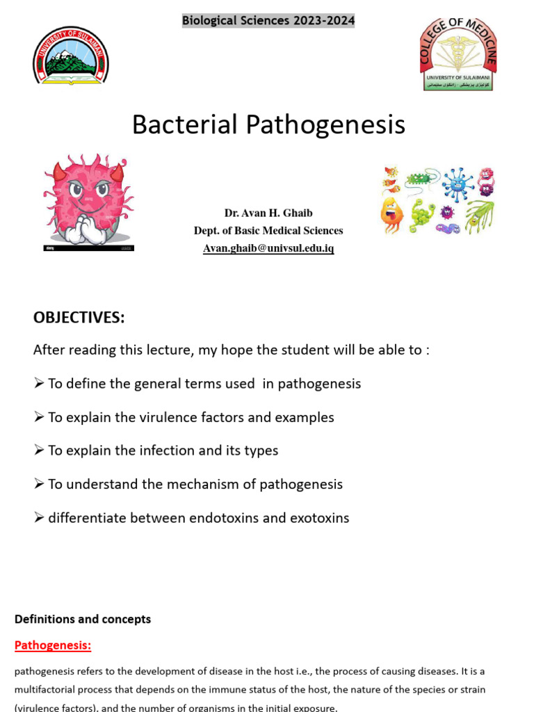 Bacterial Patogenesis Lec 3 Updated | PDF | Lipopolysaccharide | Infection