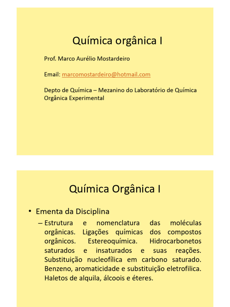 Aula 01 Química Orgânica I T02 Pdf Ligação Química Orbital