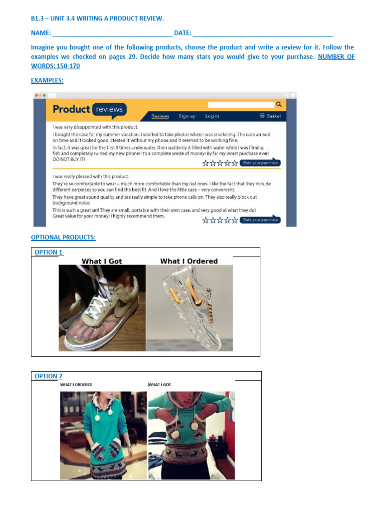 Writing a Product Review Guide | PDF | Art