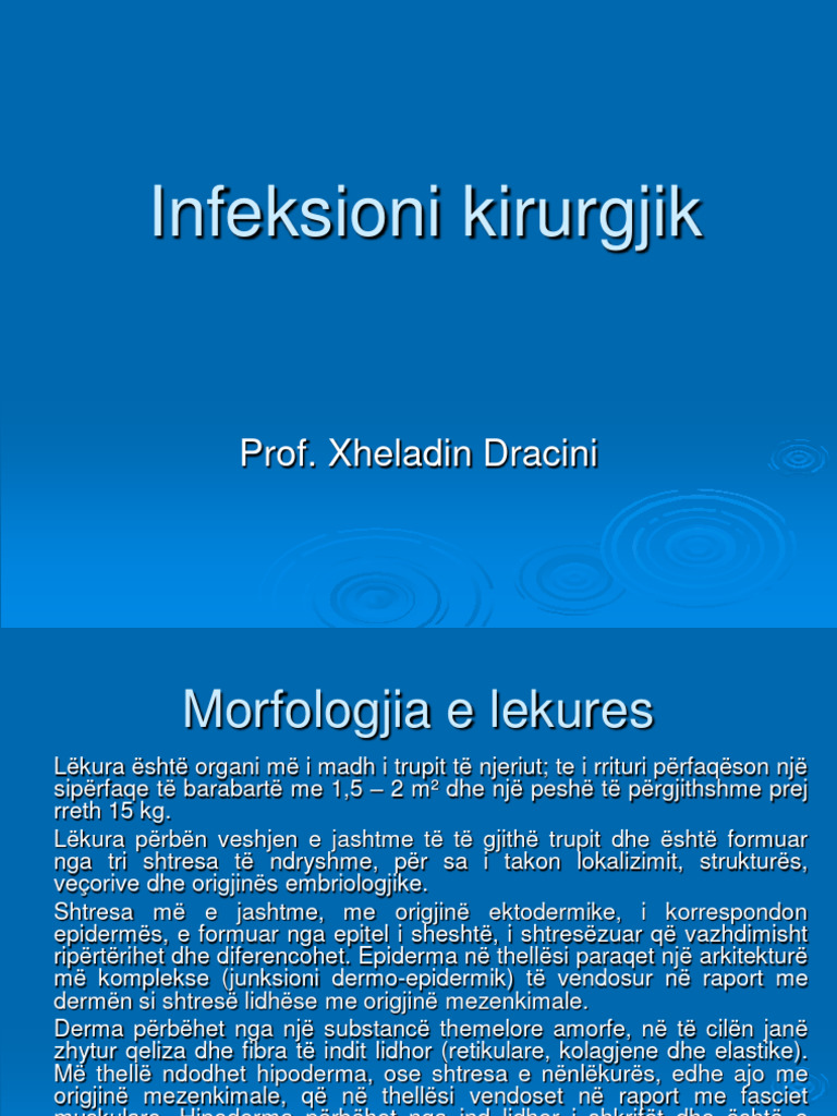 Leksioni Semiologji Kirurgjikale - Infeksioni Kirurgjik | PDF