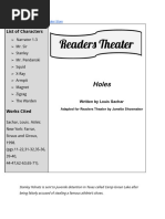 Holes - Comprehension Questions | PDF