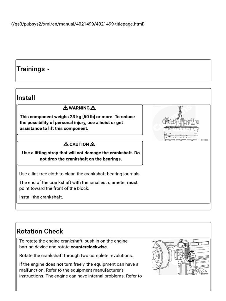End Play Crankshaft K19 | PDF