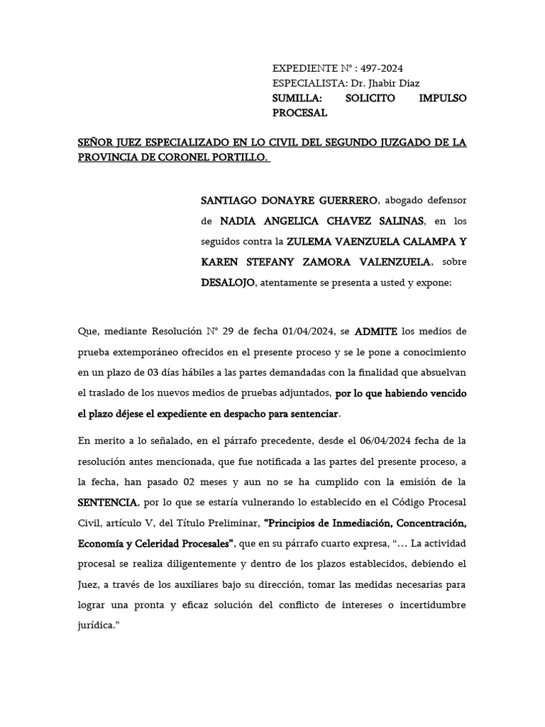 Impulso Procesal | PDF