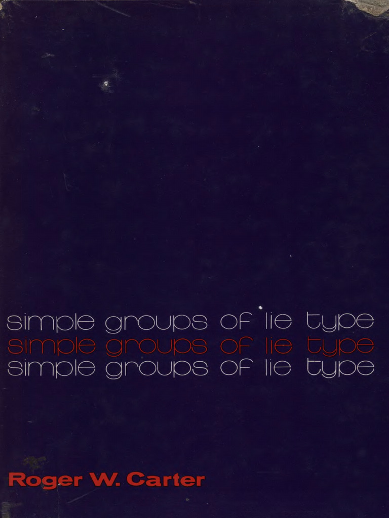 Simple Groups of Lie Type | PDF