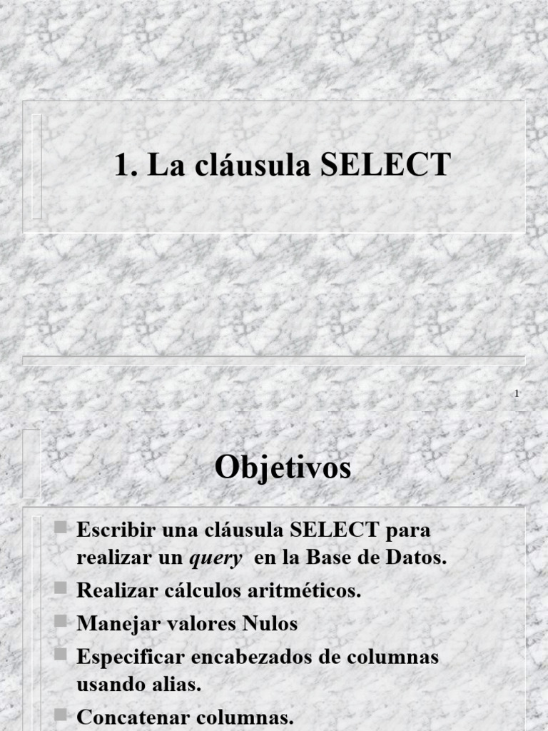 Asql 01 | PDF | SQL | Matemáticas
