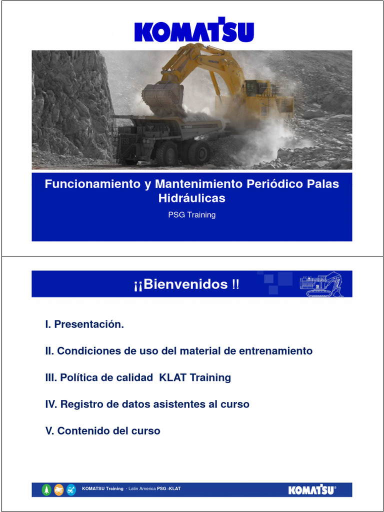 Mantenimiento y Seguridad en Palas Hidráulicas | PDF | Ácido sulfúrico ...