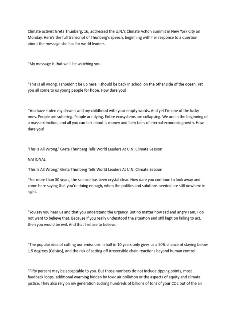 Declamation Competition Speech | PDF | Environment | Physical Geography