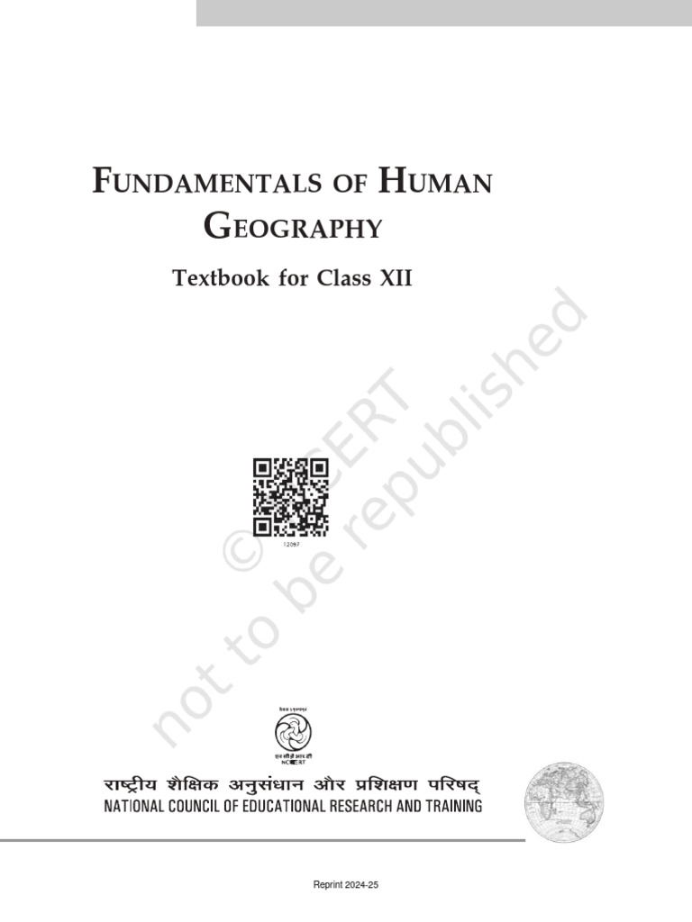 Class 12 Human Geography | PDF | Geography | Social Sciences