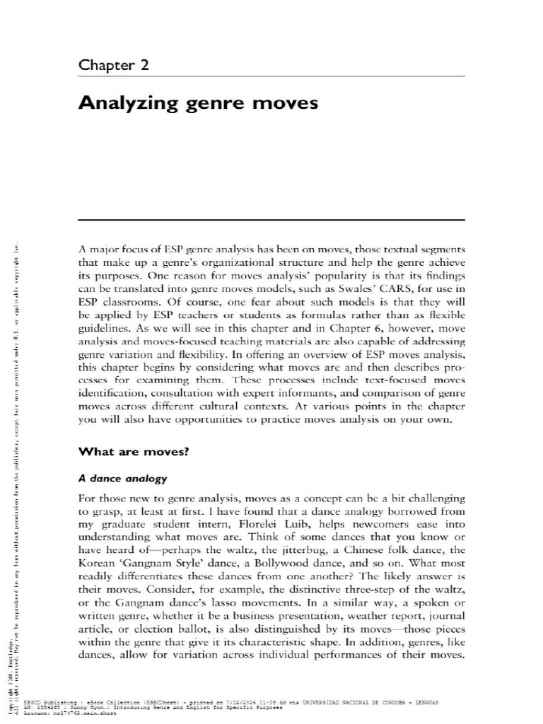 Introducing Genre and English For Specific Purposes - Chapter 2 ...