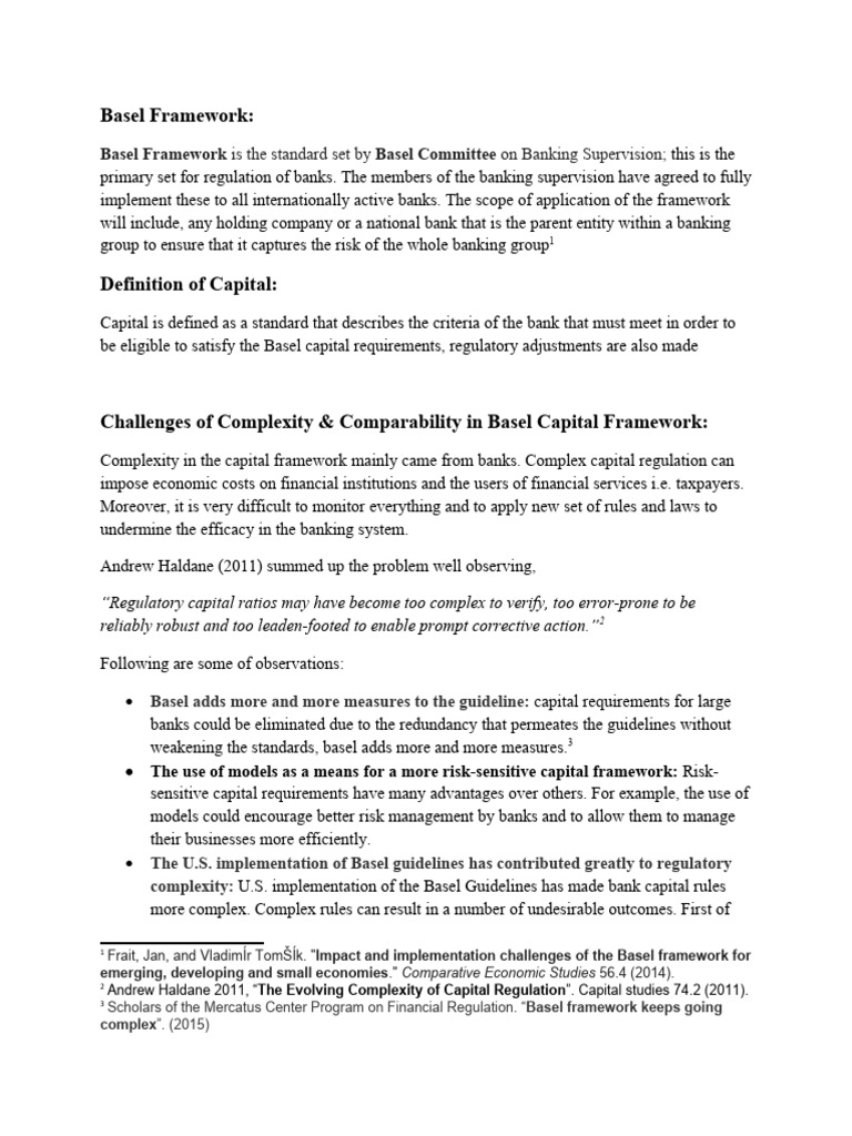 Basel Framework | PDF | Basel Iii | Capital Requirement