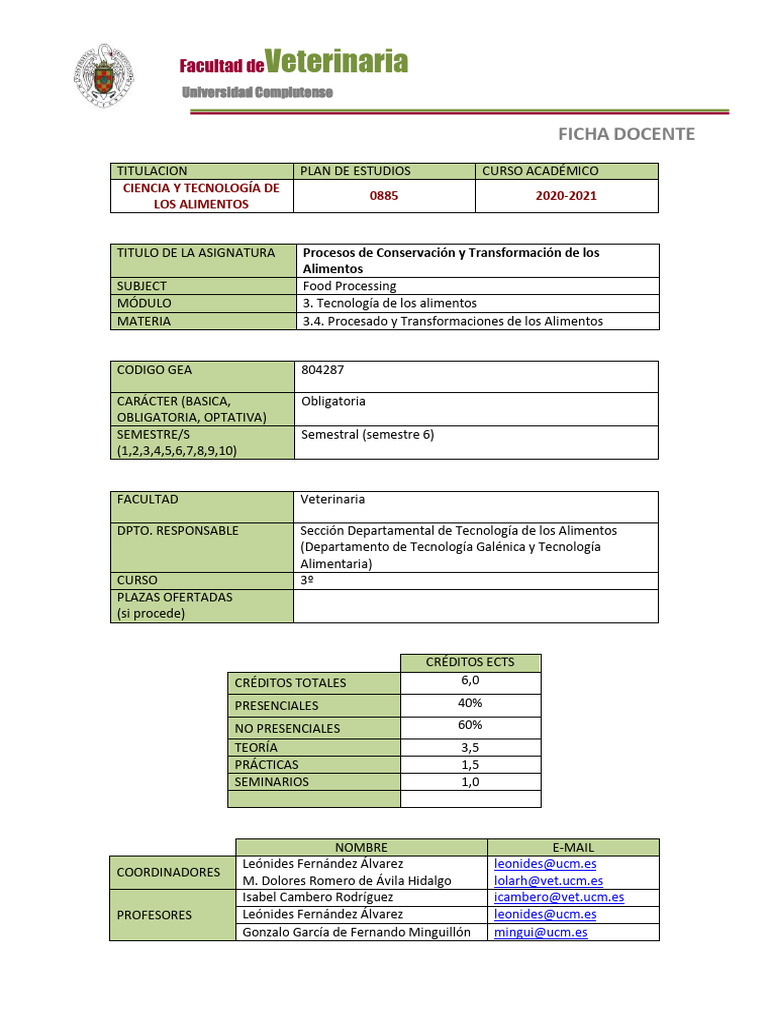 Procesos de Conservacion y Transformacion de Los Alimentos | PDF | Alimentos | Industria de ...