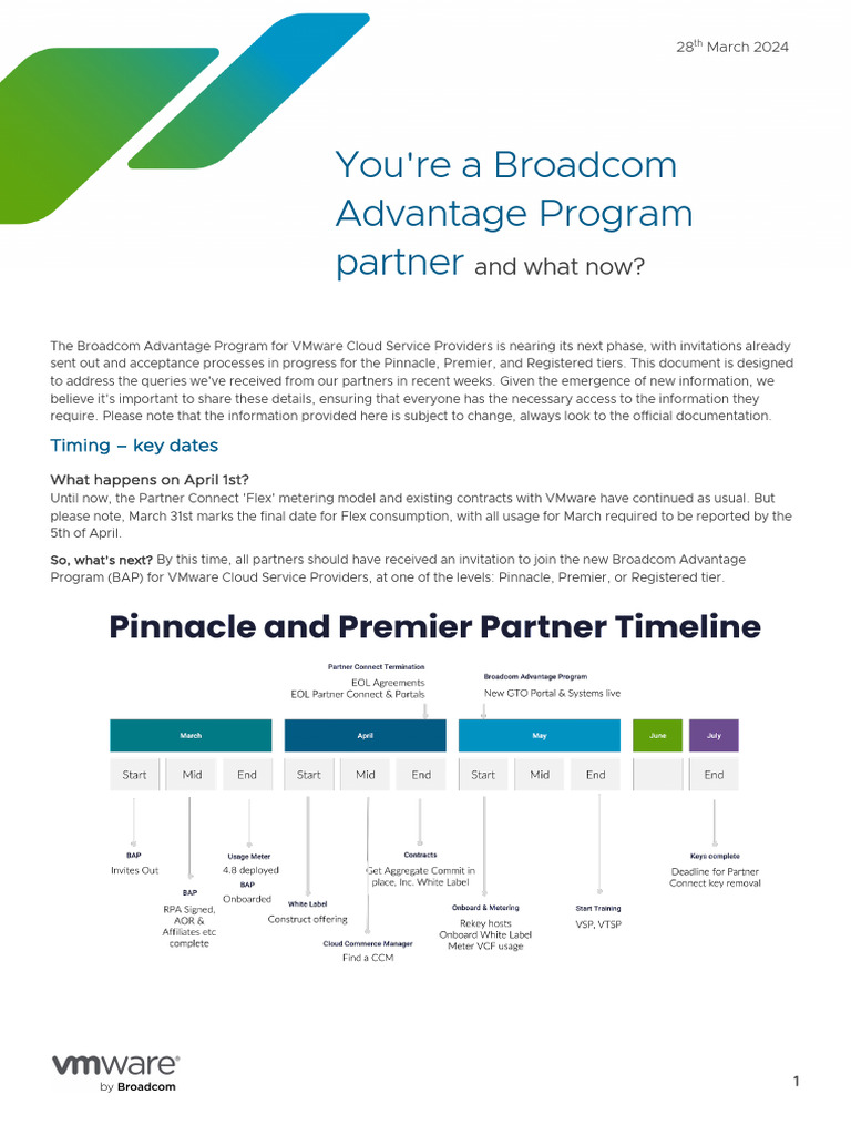 You're A Broadcom Advantage Program Partner and What Now | PDF | Cloud ...