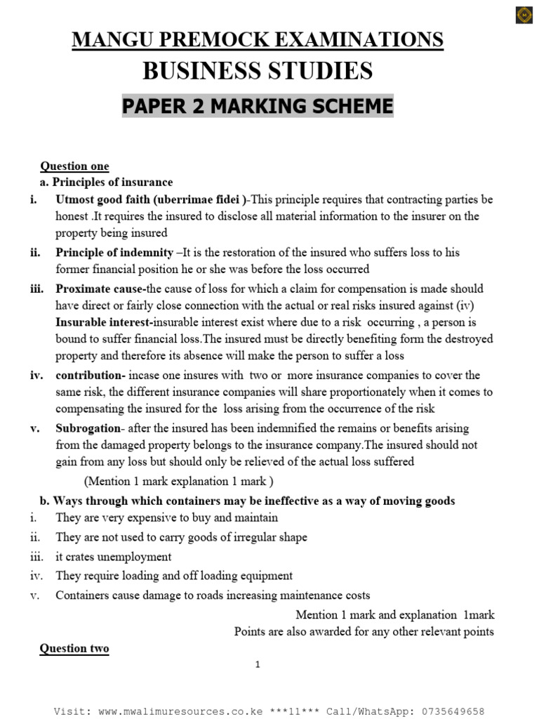BST PP2 MS | PDF | Labour Economics | Insurance