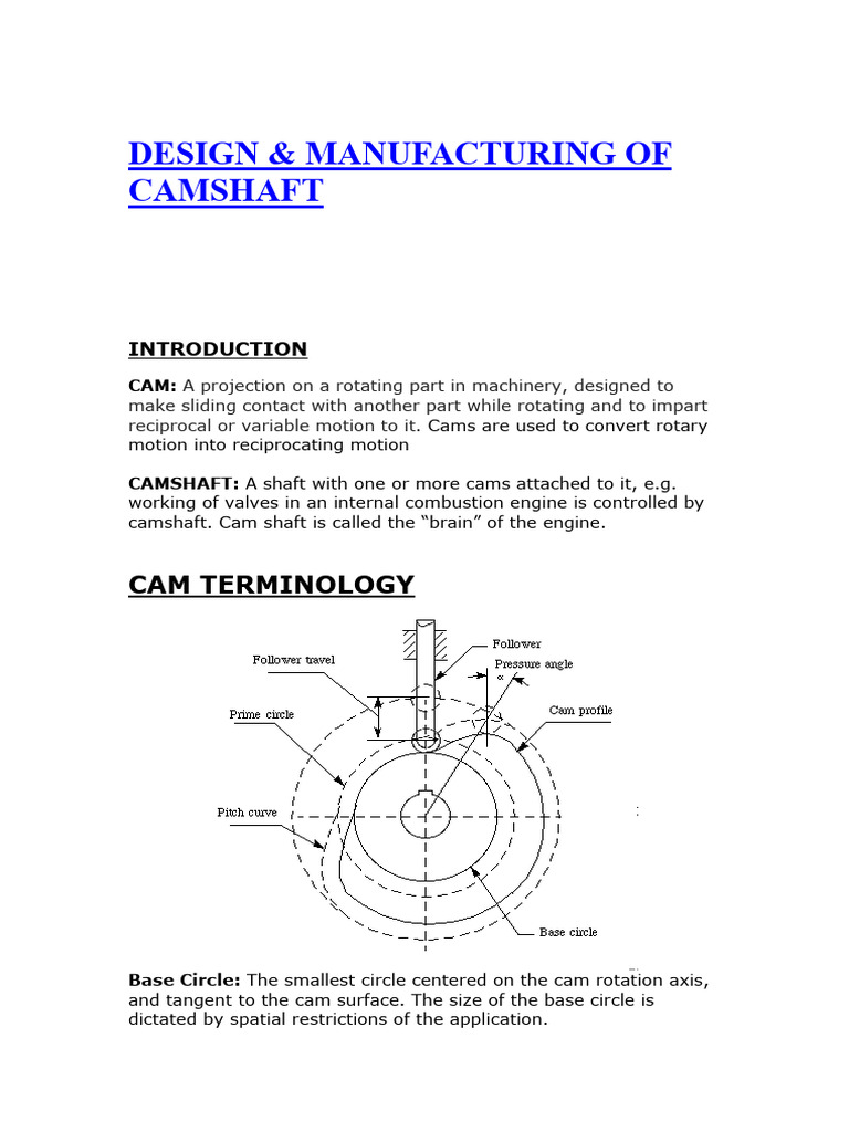 Diseño Y Fabricación De Levas Básico Pdf Cast Iron Secondary