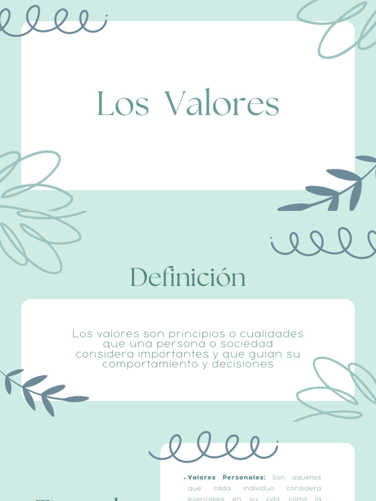 Los valores | PDF