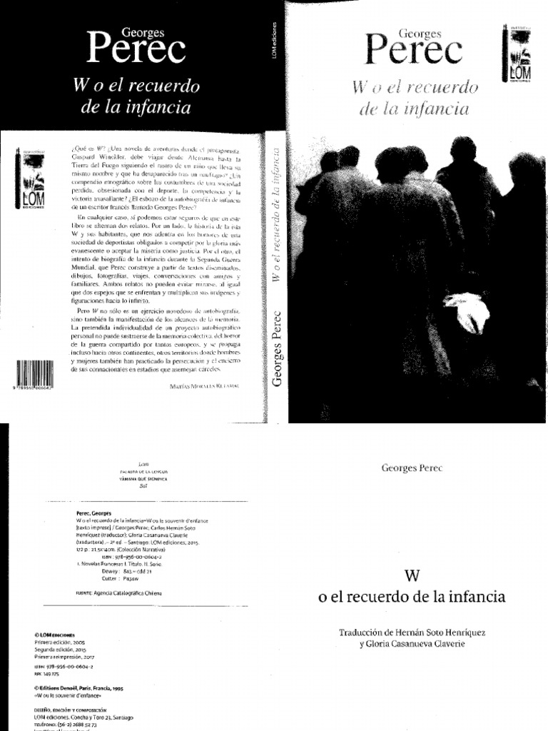 Georges Perec - W o El Recuerdo de La Infancia | PDF