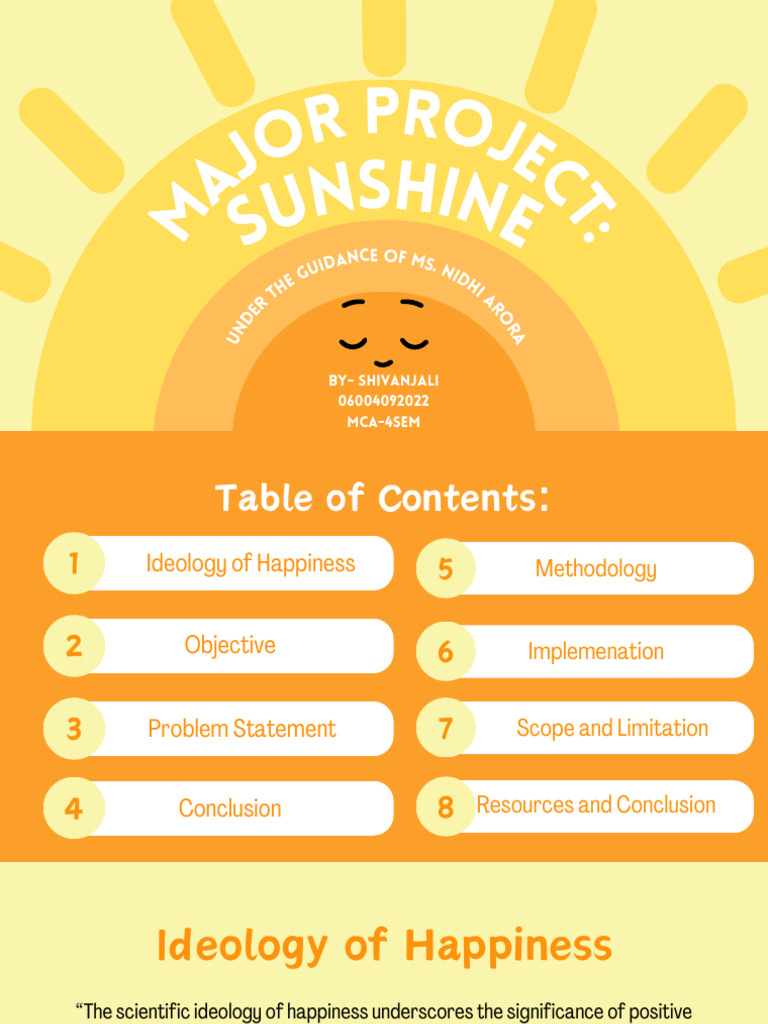 Mindfulness Education Presentation in Yellow and Orange Flat Graphic ...