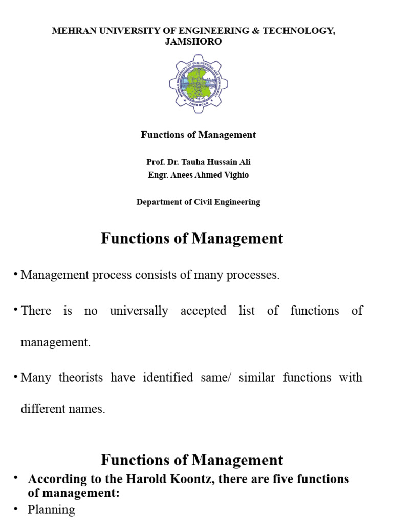 Functions of Management | PDF | Human Resources | Incentive